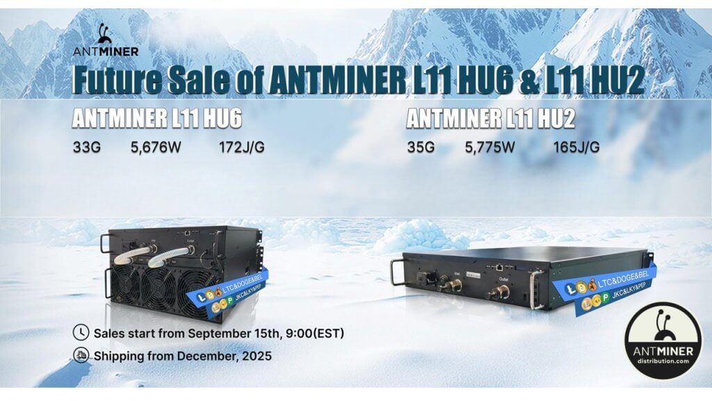 Bitmain Antminer L11 HU2 / L11 Hyd 2U | 35 Gh/s Scrypt Miner